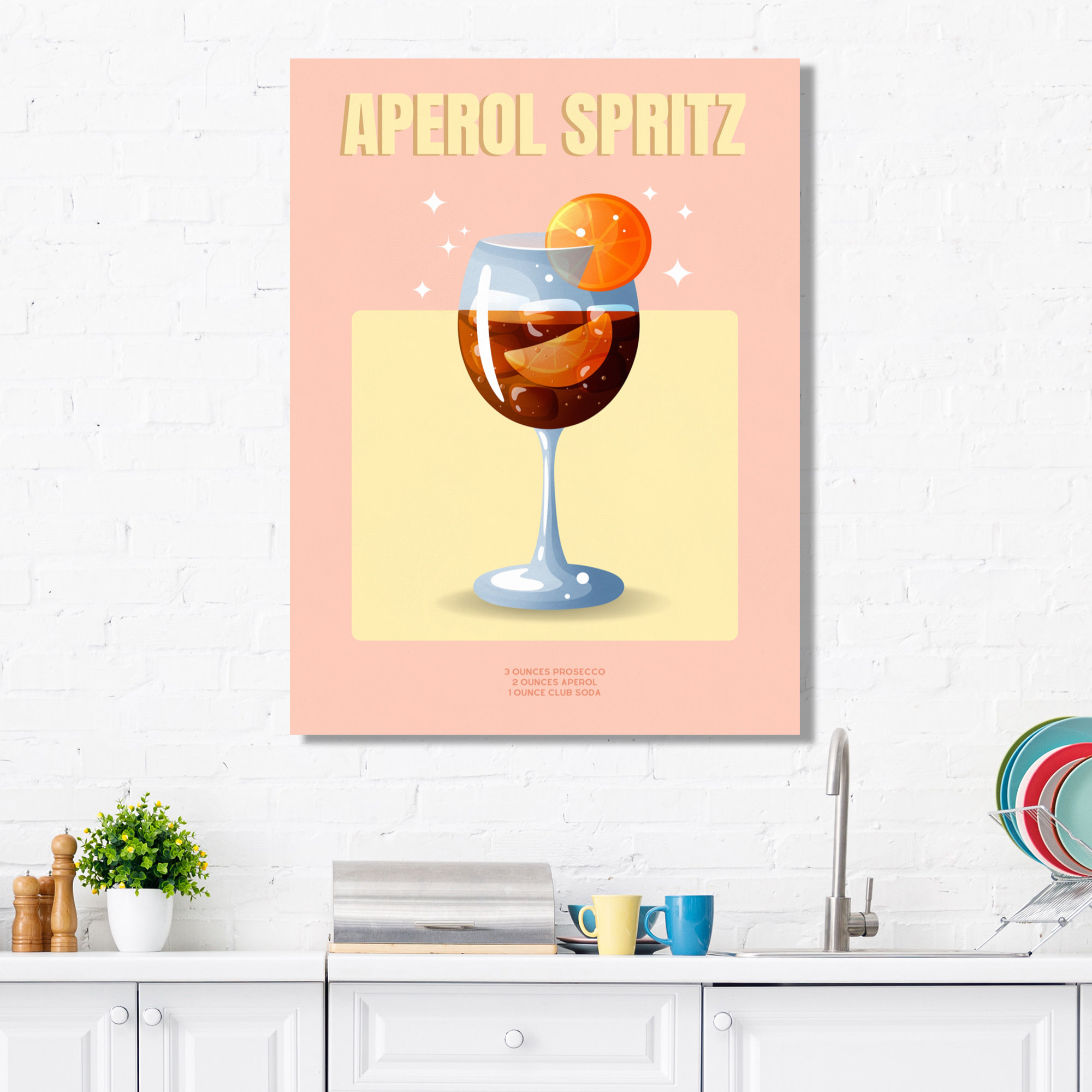 Ebern Designs Orange Aperol Spritz On The Rocks Night Out I - Cocktails ...