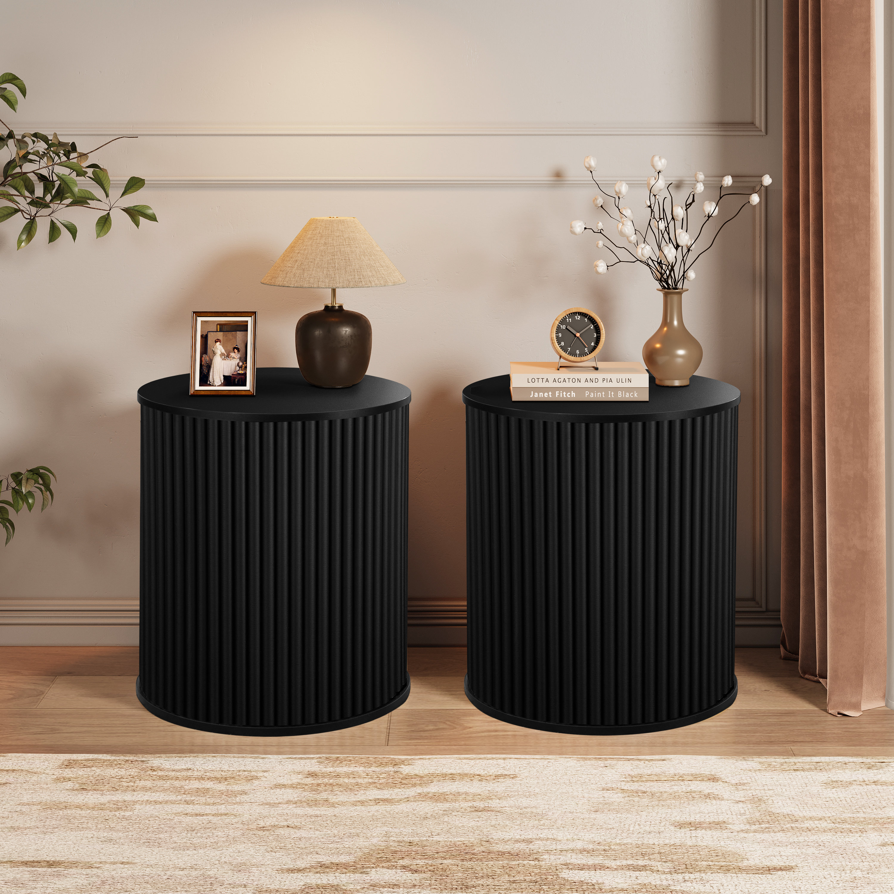 Latitude Run® Fluted Round End Table Set & Reviews | Wayfair