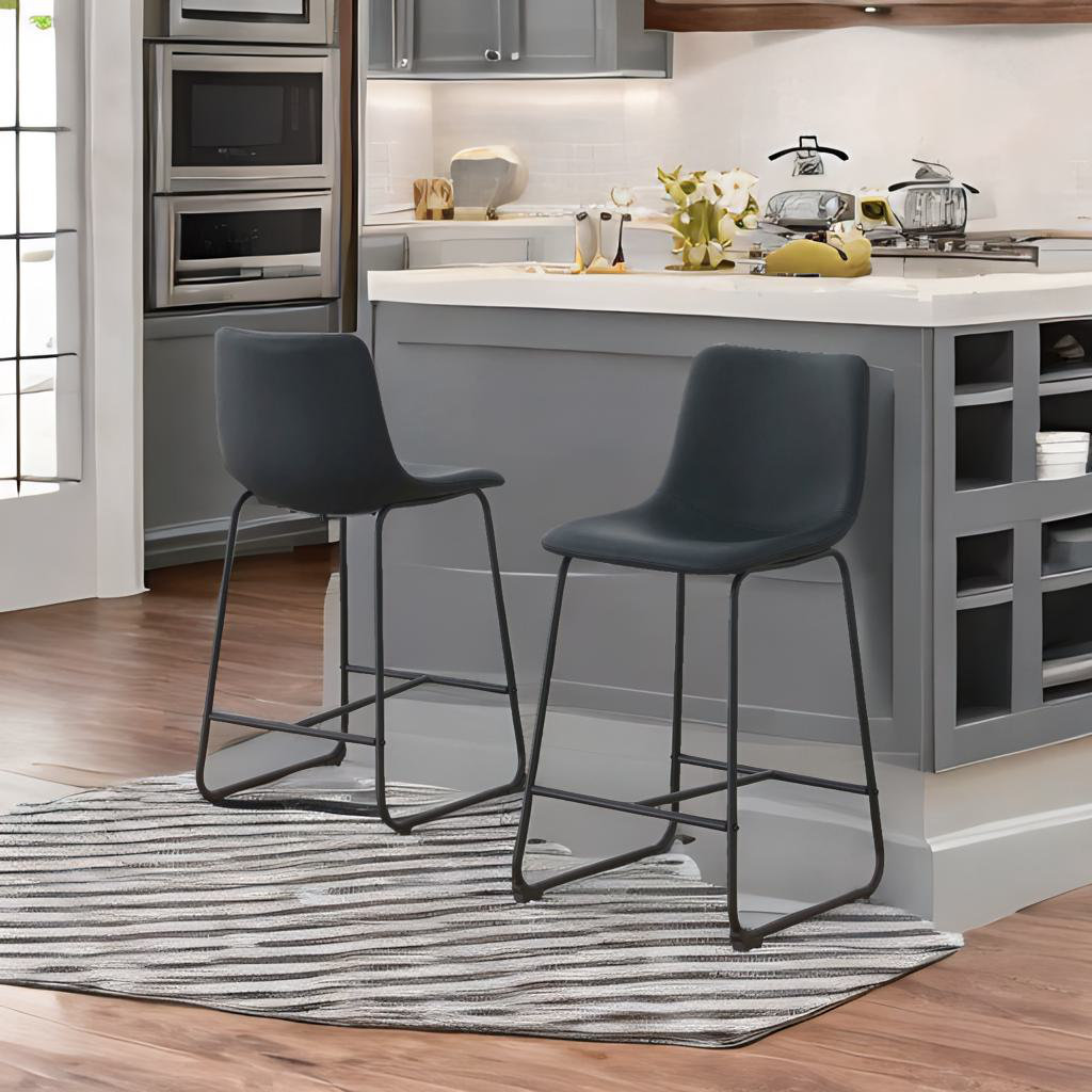 MERYT Set Of 2 Retro Bar Chairs | Wayfair