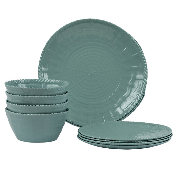 Farmhouse & Rustic White Melamine Dinnerware Sets | Birch Lane