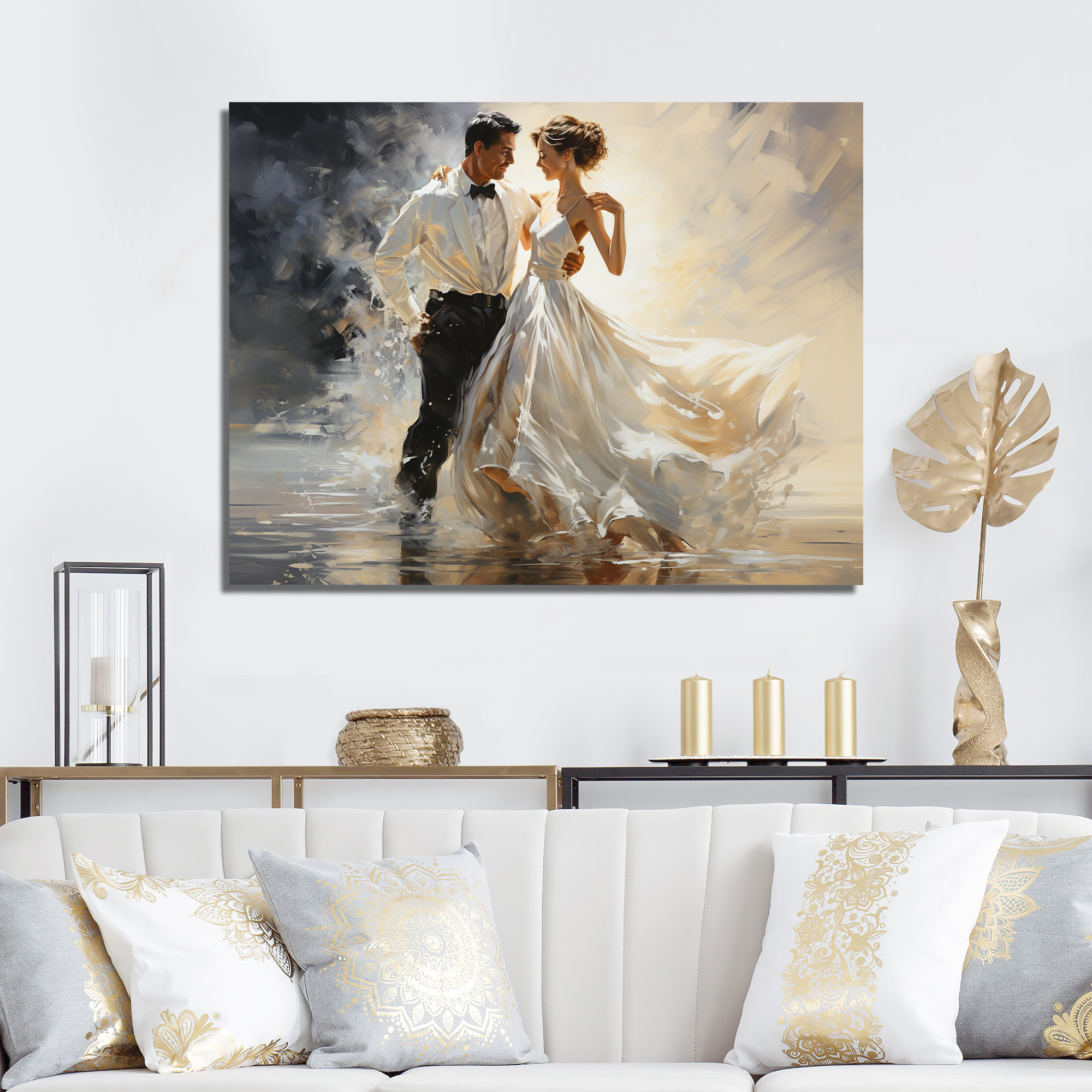 Winston Porter Couple Dance Ballroom Waltz III - Dance Canvas Print ...