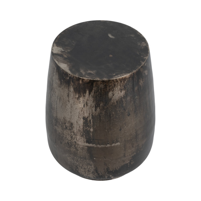 17 Stories 19" Reeds Metal Accent Table, Bronze | Wayfair