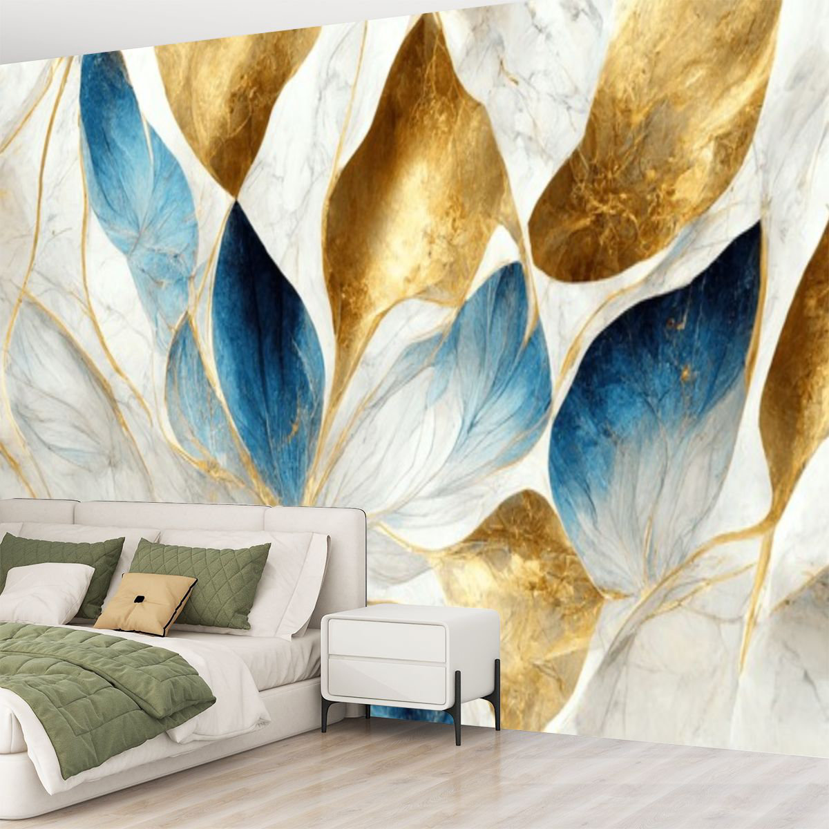 Mercer41 Peel and Stick Canvas Wallpaper Wall Mural Abstract luxury ...