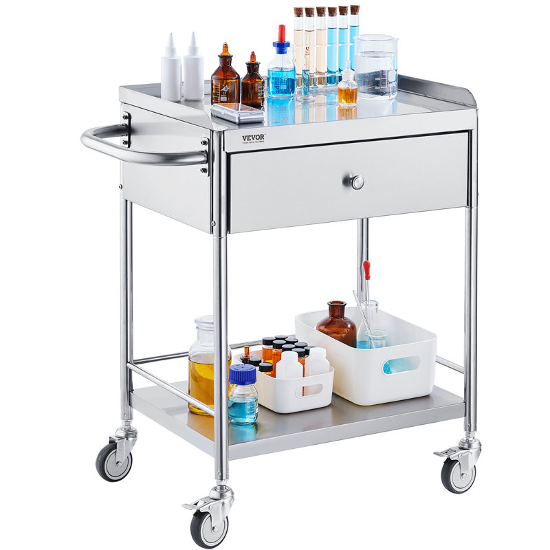 VEVOR 30.9'' H x 28'' W Utility Cart with Wheels & Reviews | Wayfair