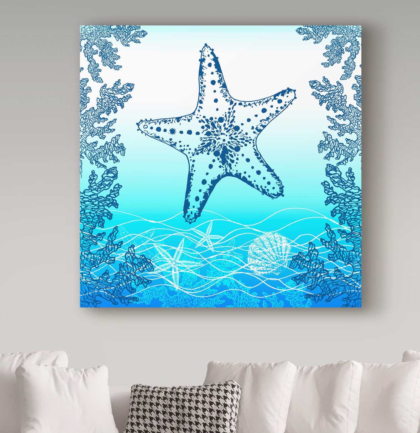 Highland Dunes Mattice Ocean I' Graphic Art Print on Wrapped Canvas ...