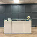 Safco Products Medina Rectangular Wood Reception Desk & Reviews | Wayfair