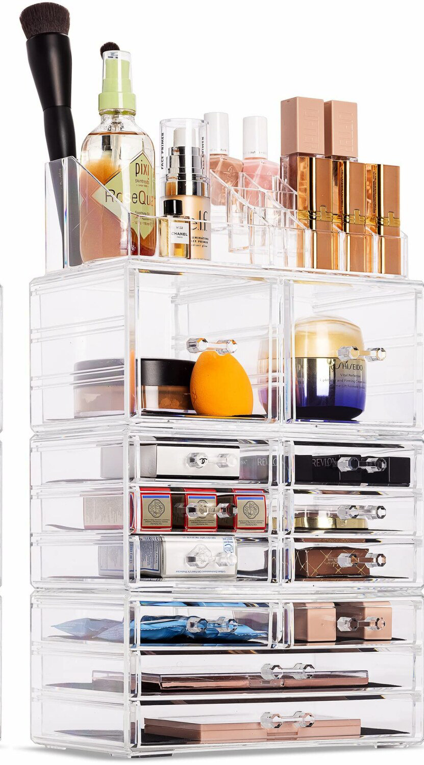 Hokku Designs Ultimate ClearStack Makeup & Jewelry Organizer - 12 ...