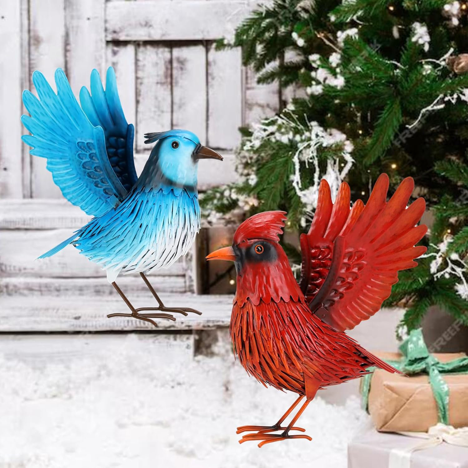 Ophelia & Co. Cardinal Garden Statues Large Outdoor Bird Decor Metal ...