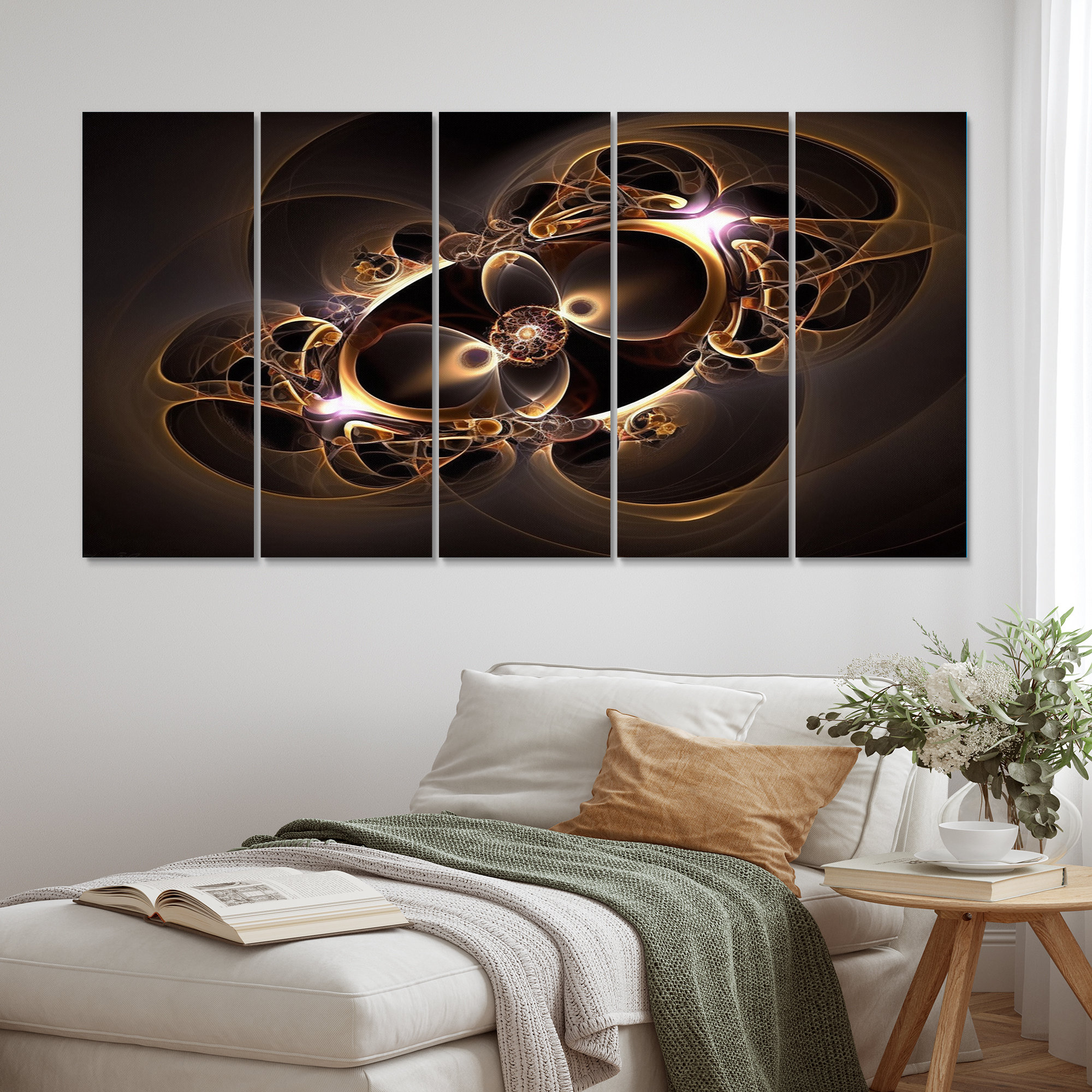 Wrought Studio Infinite Galaxy - Fractals Wall Art Print - 5 Equal ...