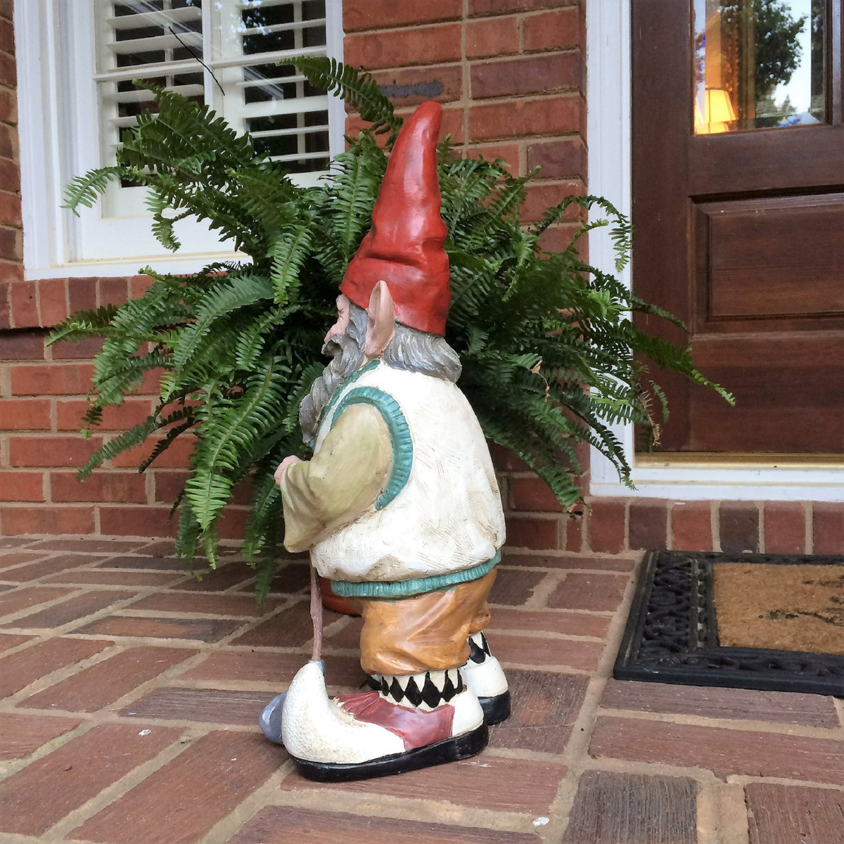 HomeStyles Nowaday Gnome Golfer Garden Statue & Reviews | Wayfair