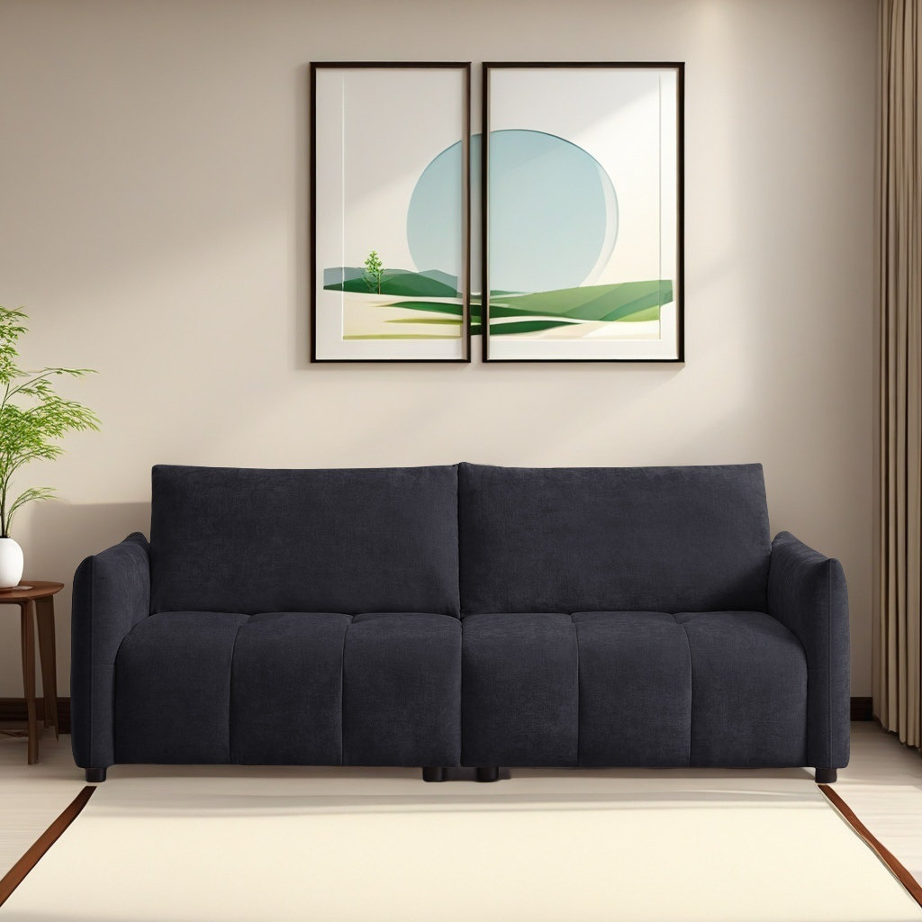 Latitude Run® 90 " Upholstered Couches with Tufted Sofa, Modern ...