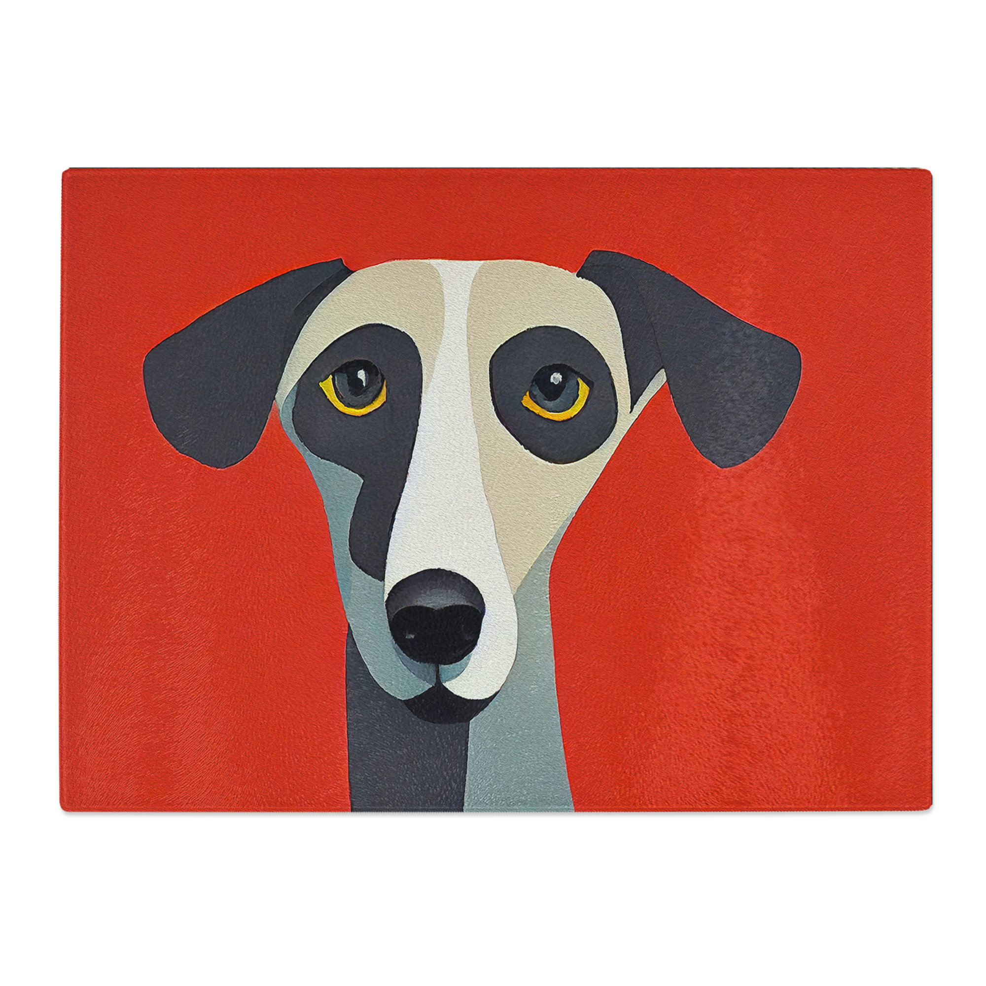 Metro Lane Whippet In Abstract Vol.1 Glass Chopping Board | Wayfair.co.uk