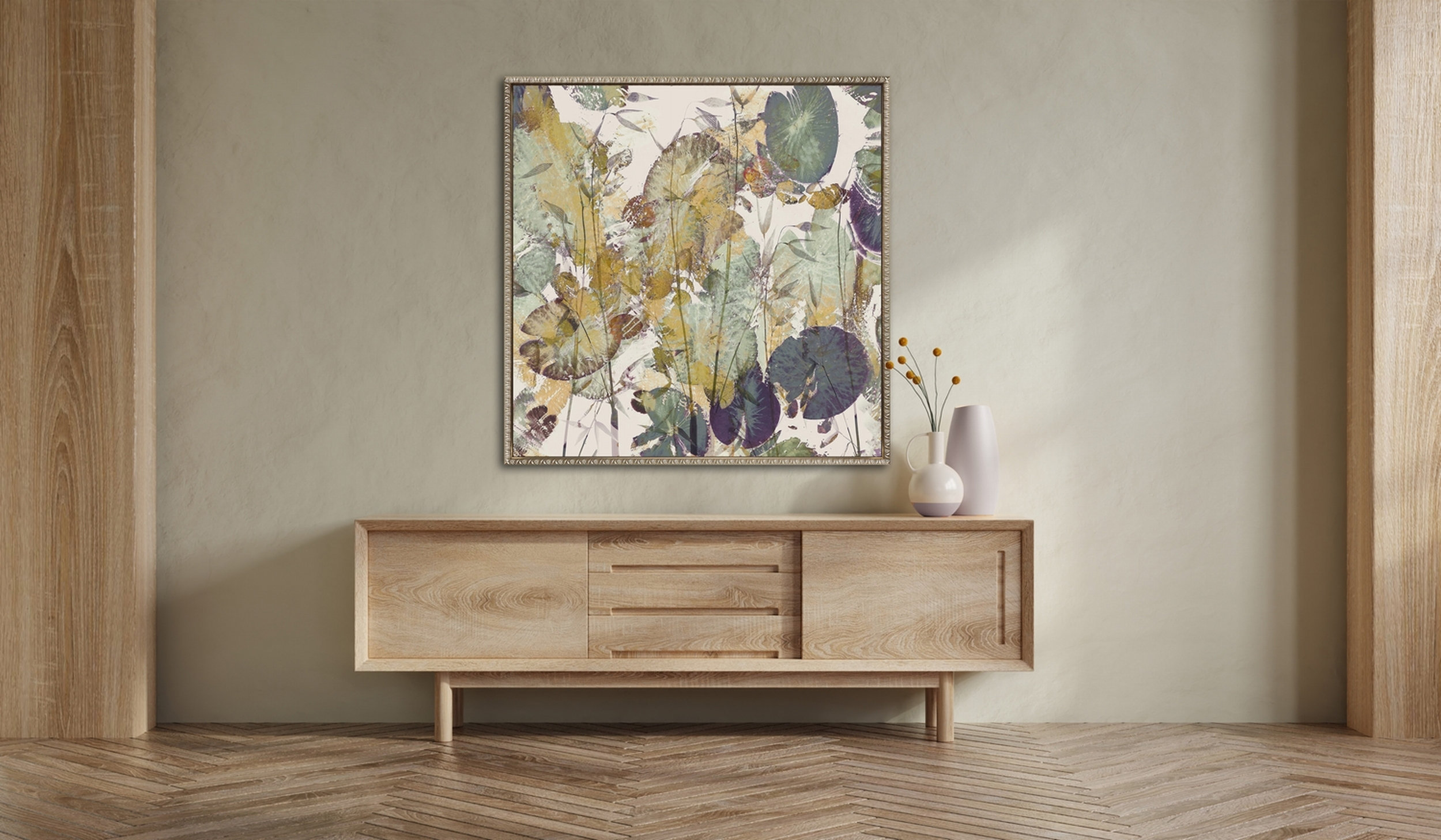 Rosecliff Heights Lily Impression Canvas Wall Art | Wayfair
