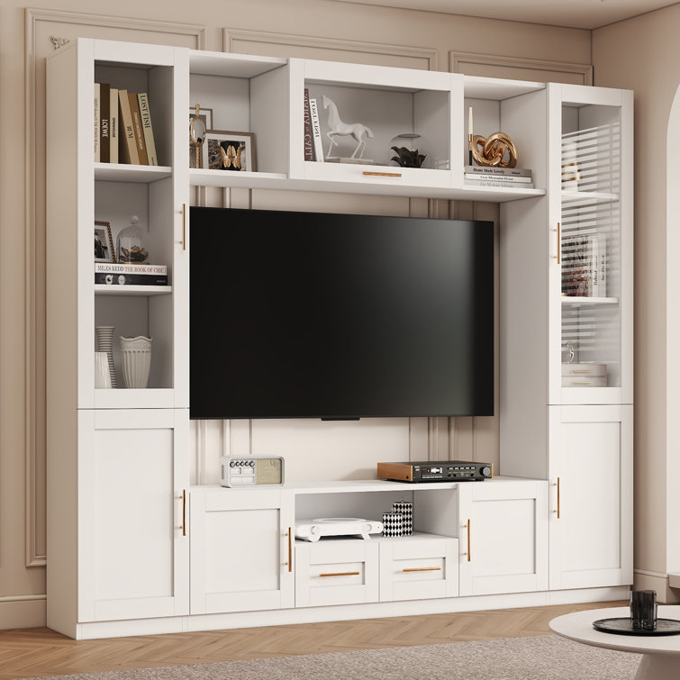 Mercer41 Tarajee Wall Unit Entertainment Center for living room ...