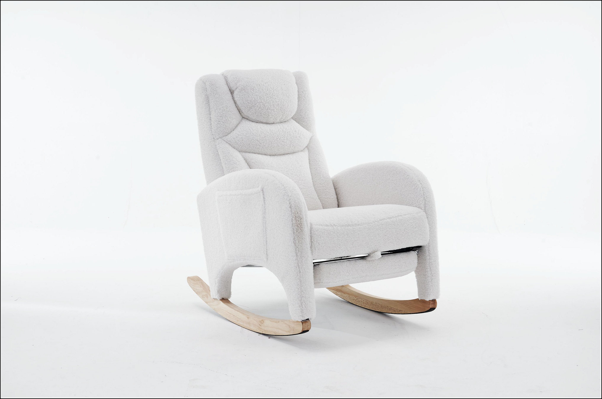 Isabelle & Max™ Teddy Fabric Nursery Rocking Chair With Adjustable ...