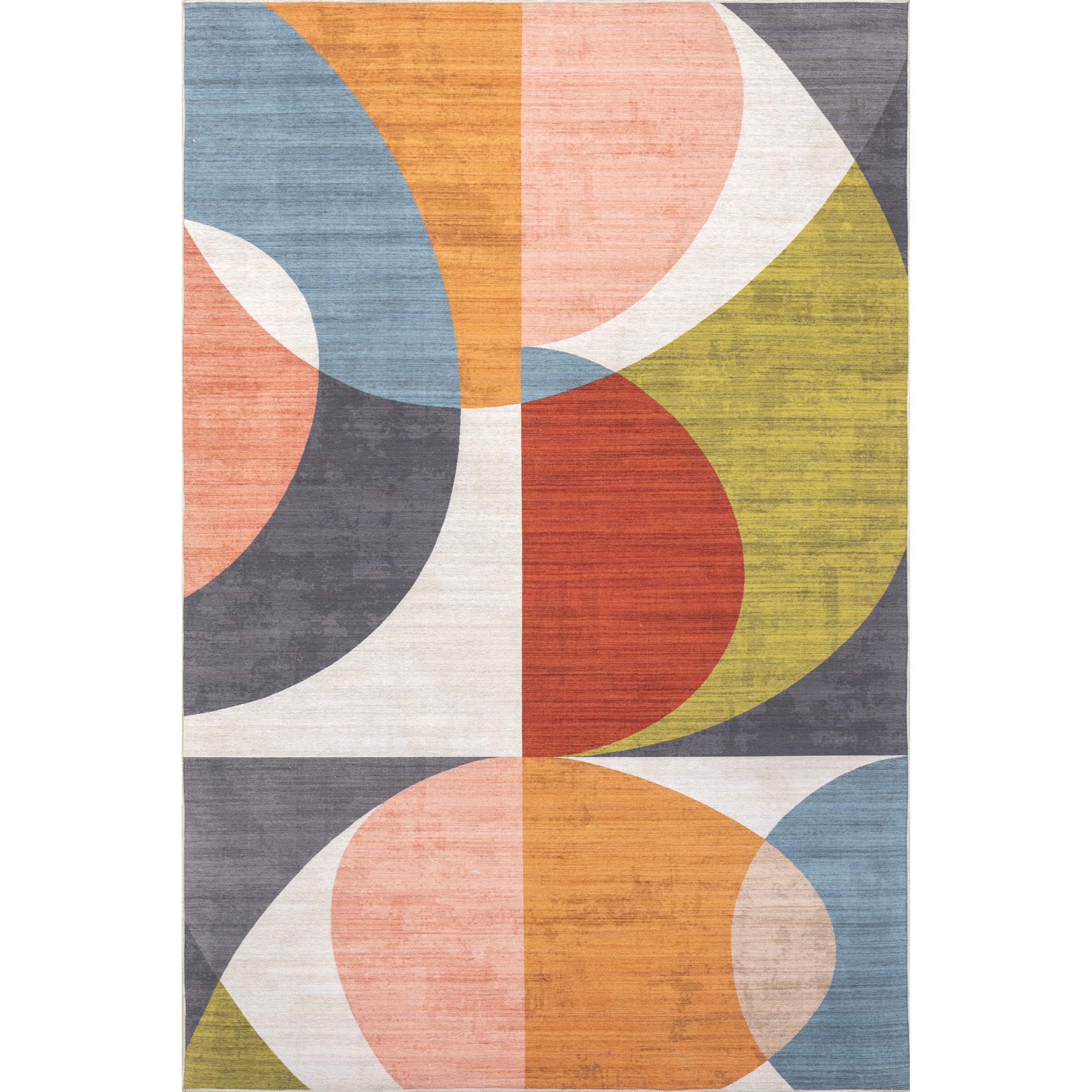 Orren Ellis Lizzy Abstract Machine Washable Indoor/Outdoor Area Rug for ...