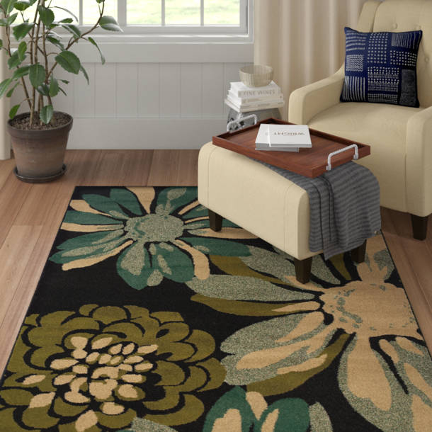 Winston Porter Cavanagh Floral Rug & Reviews | Wayfair