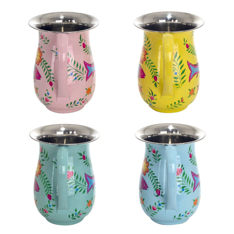 Highland Dunes Felton By SIGRIS 4-Piece Multicolor Enameled Metal ...