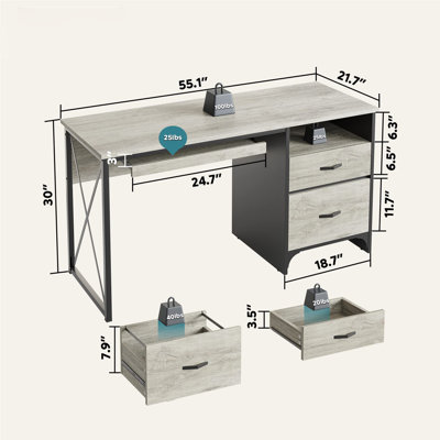 17 Stories Myalynn Computer Desk | Wayfair