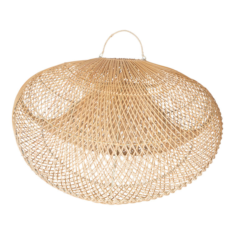 Bay Isle Home 30cm H Bamboo/Rattan Drum Lamp Shade ( Spider ) in Brown ...