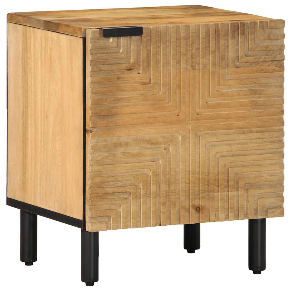 Union Rustic Bedside Cabinet Brown 40X33x46 Cm Solid Wood Mango ...