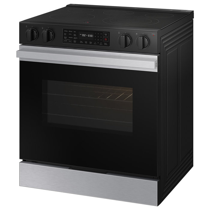 Samsung Bespoke Smart Slide-In Electric Range 6.3 cu. ft. with Air Fry ...