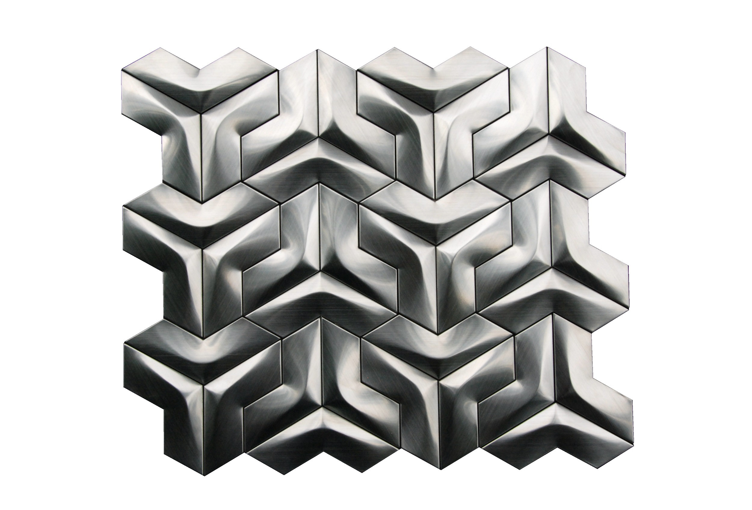 Luxsurface 3D Arrowhead Metal Mosaic Wall & Floor Tile | Perigold
