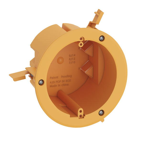 Inlight 4" Junction Box Round Electrical Box For Wall Lights, 12 Packs ...