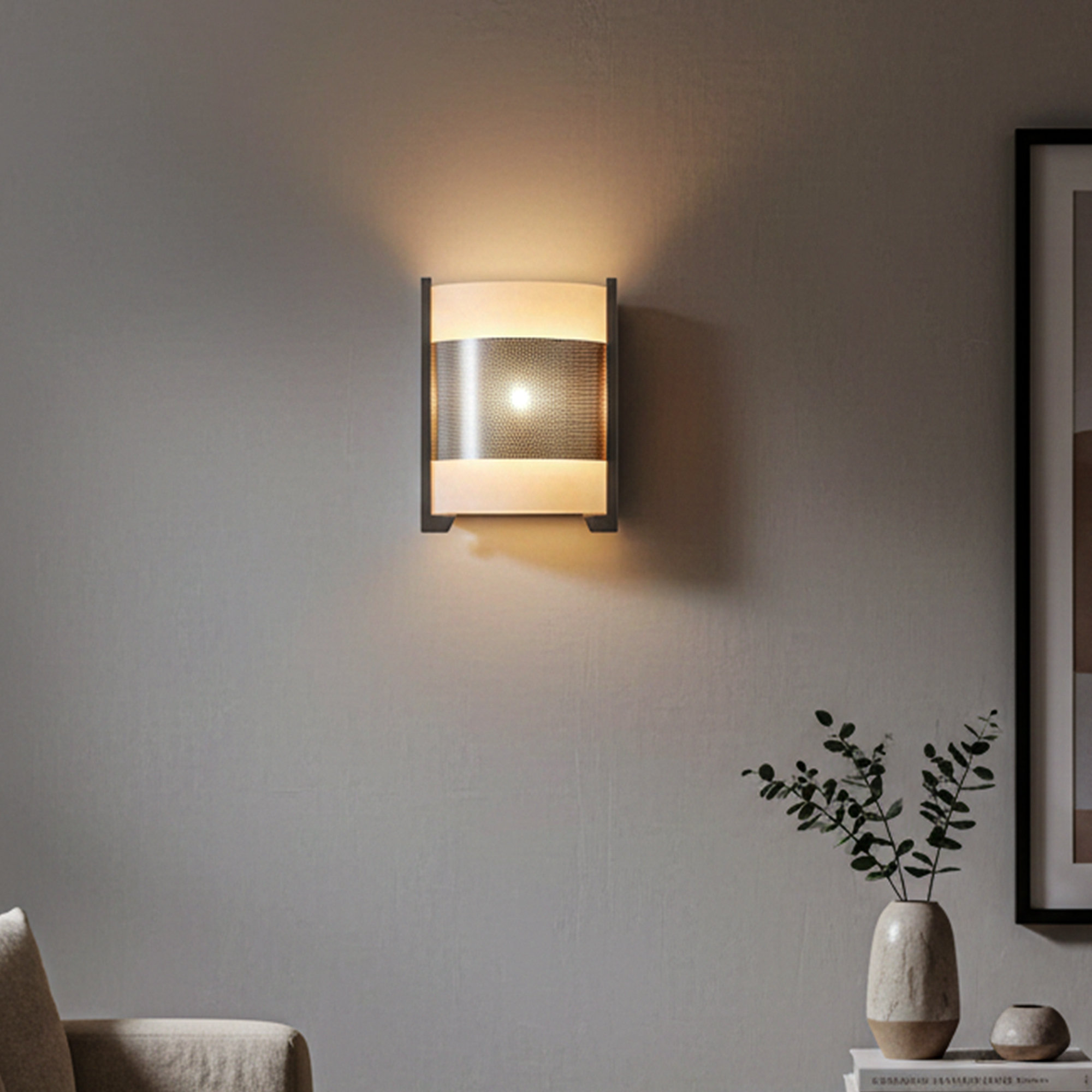 Wen Lighting 2-Light LED Wall Sconce Light Fixture, (Set of 4) | Wayfair