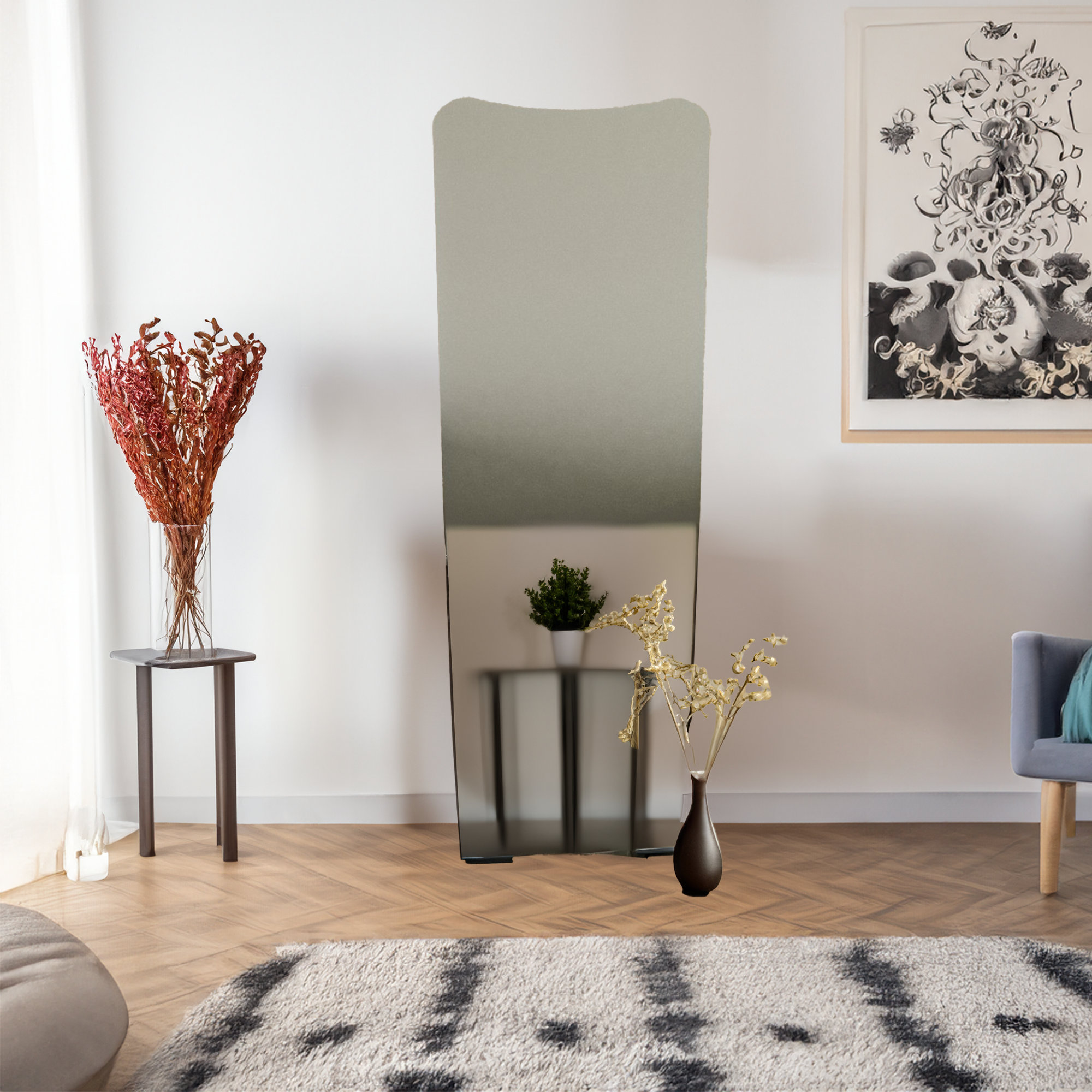 SpiritHome Rectangle Full Length Mirror - Wayfair Canada