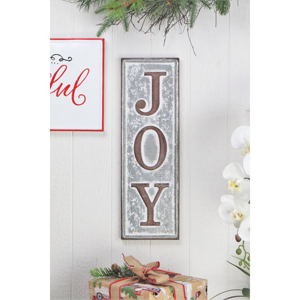 The Holiday Aisle® Metal Text Wall Decor | Wayfair