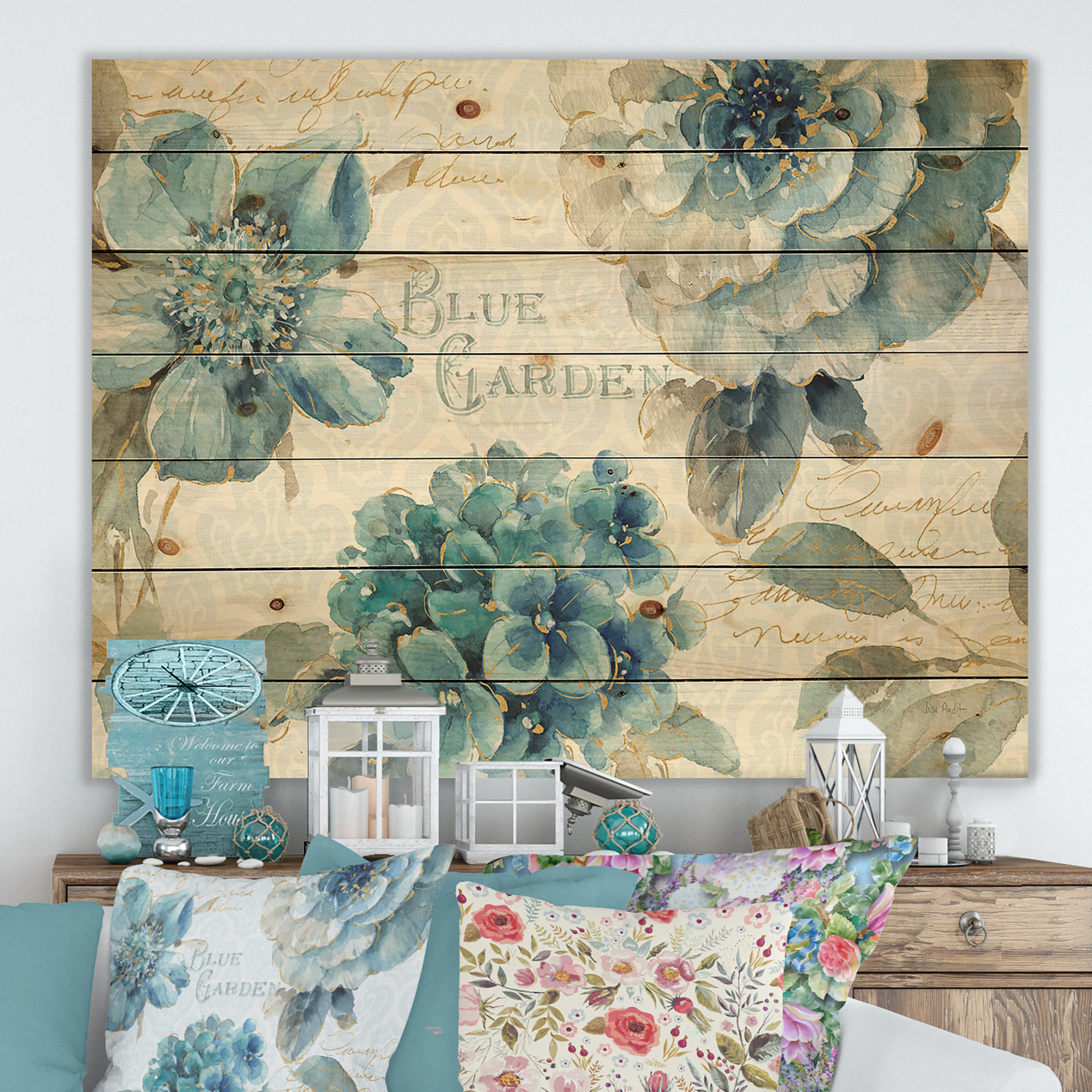 The Twillery Co. Swigart Farmhouse 'My Greenhouse Cottage Flowers I ...