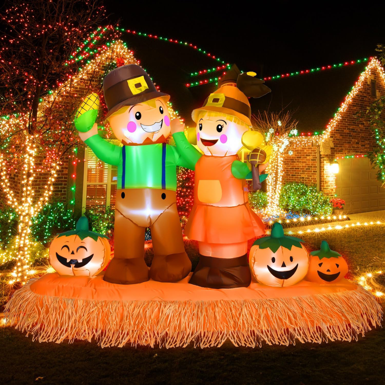 The Holiday Aisle® Thanksgiving Inflatables Outdoor Decoration ...