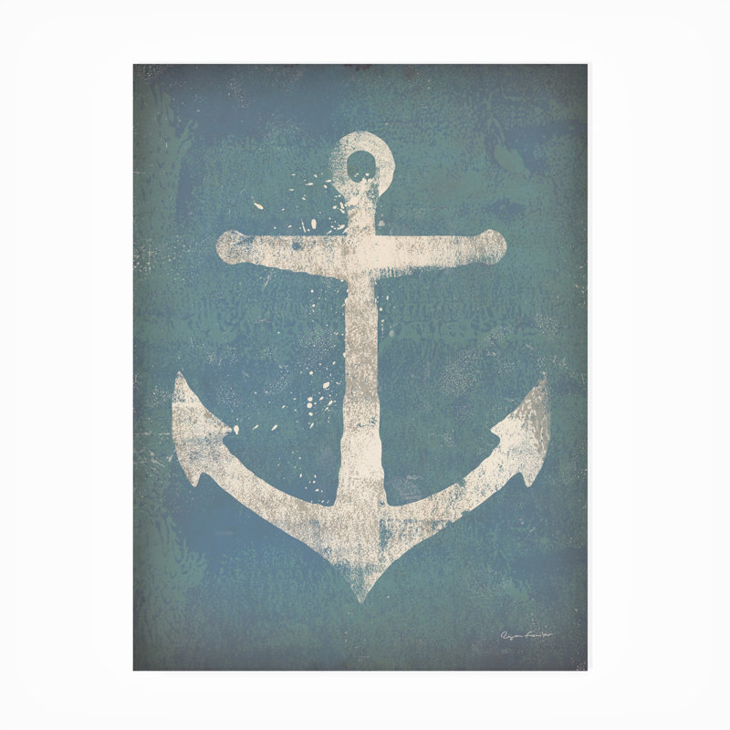 Beachcrest Home Bourque Fowler 'Anchor V2' Outdoor Canvas | Wayfair