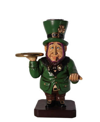 Red Barrel Studio® Leprechaun Smoking Butler Life Size Statue | Wayfair