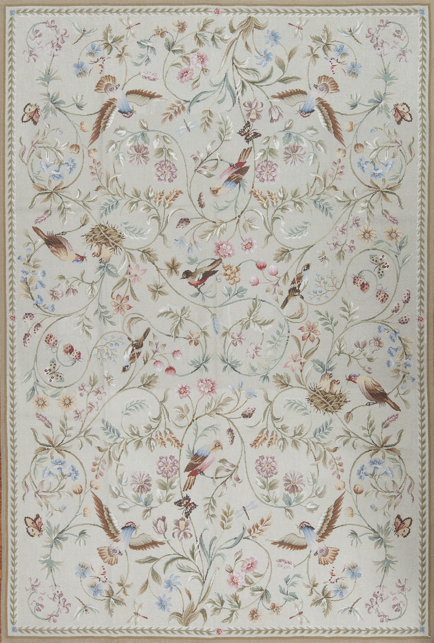 Samad Rugs Gros Point Needlepoint One-of-a-Kind 6.0 X 9.0 Area Rug ...