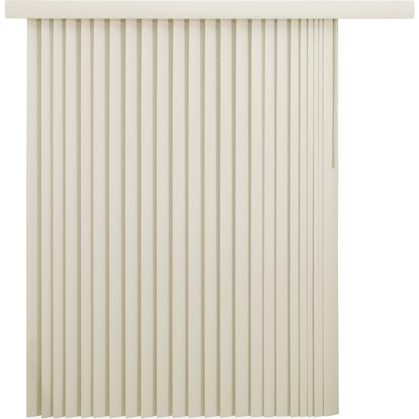 Latitude Run® Ribbed Alabaster Room Darkening Vertical Blind & Reviews ...