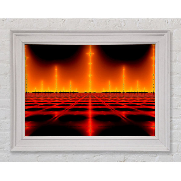 Ivy Bronx Electrical Fire Grid Framed Print | Wayfair.co.uk