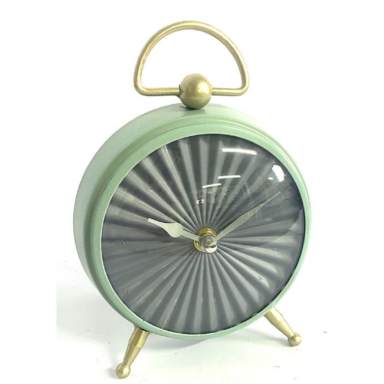 House of Hampton Analogue Metal Quartz Movement / Crystal Tabletop ...