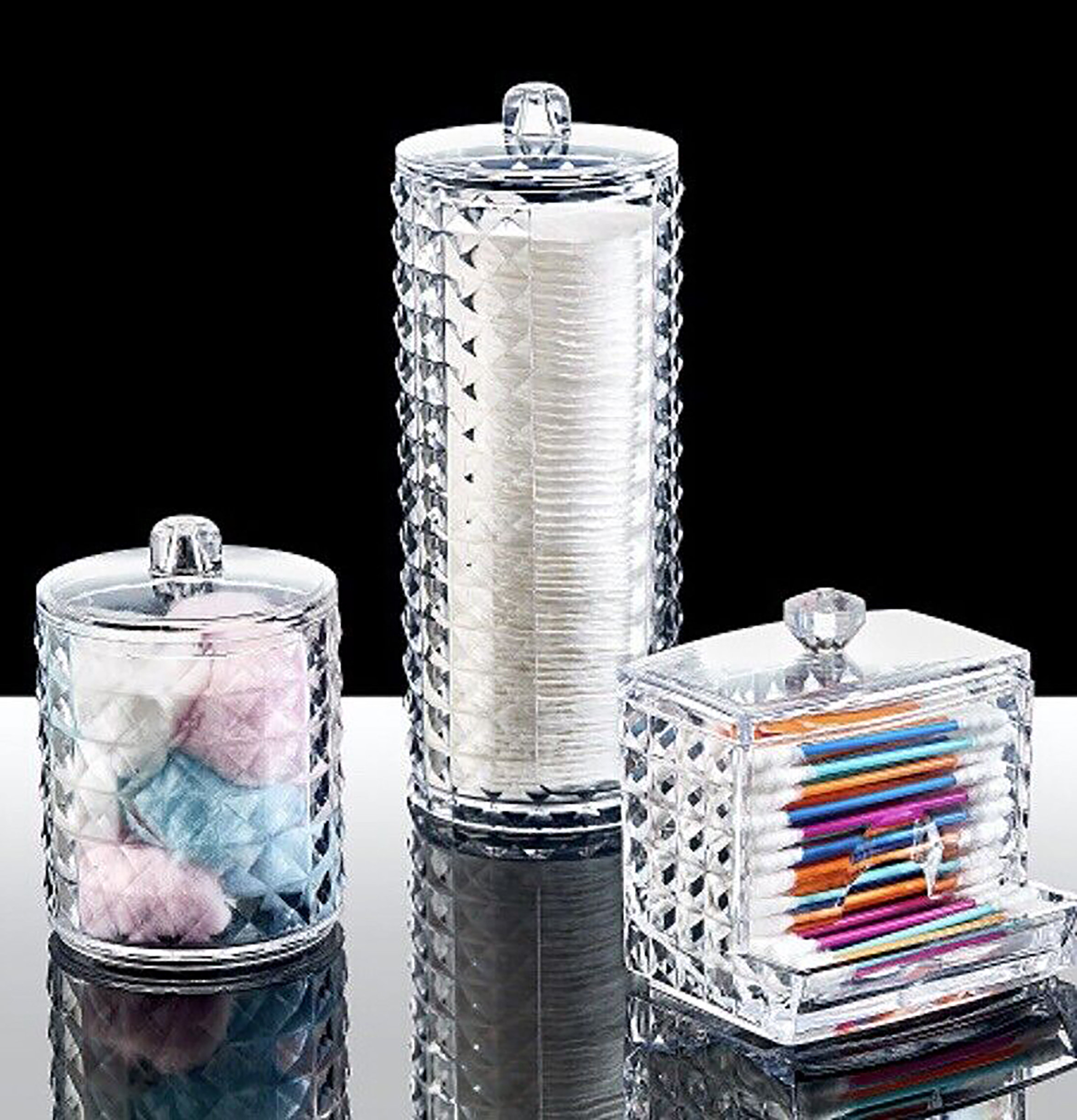 WPL Bathroom & Kitchen Designs 3pcs Diamond Makeup Organiser Storage ...