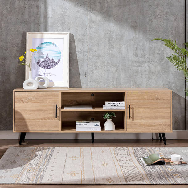 Corrigan Studio® 63" Beige Arched Door Buffet Sideboard with 4 Door ...