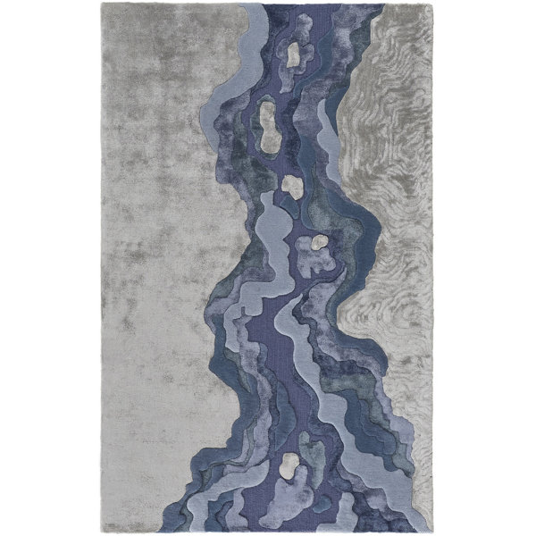 Orren Ellis Hand Tufted Abstract Indoor Rug | Wayfair