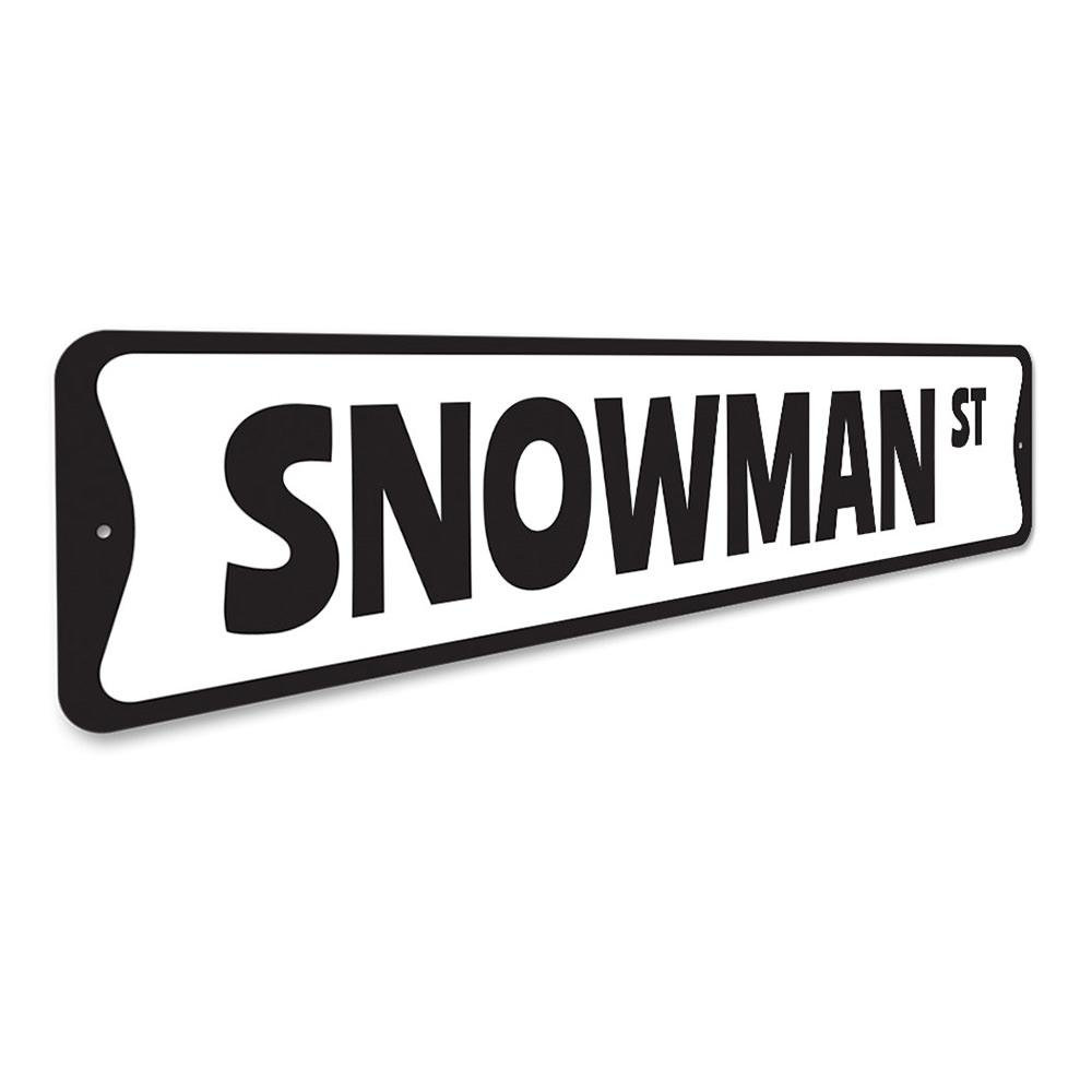 Lizton Sign Shop, Inc Snowman Street Christmas Custom Aluminum Sign ...