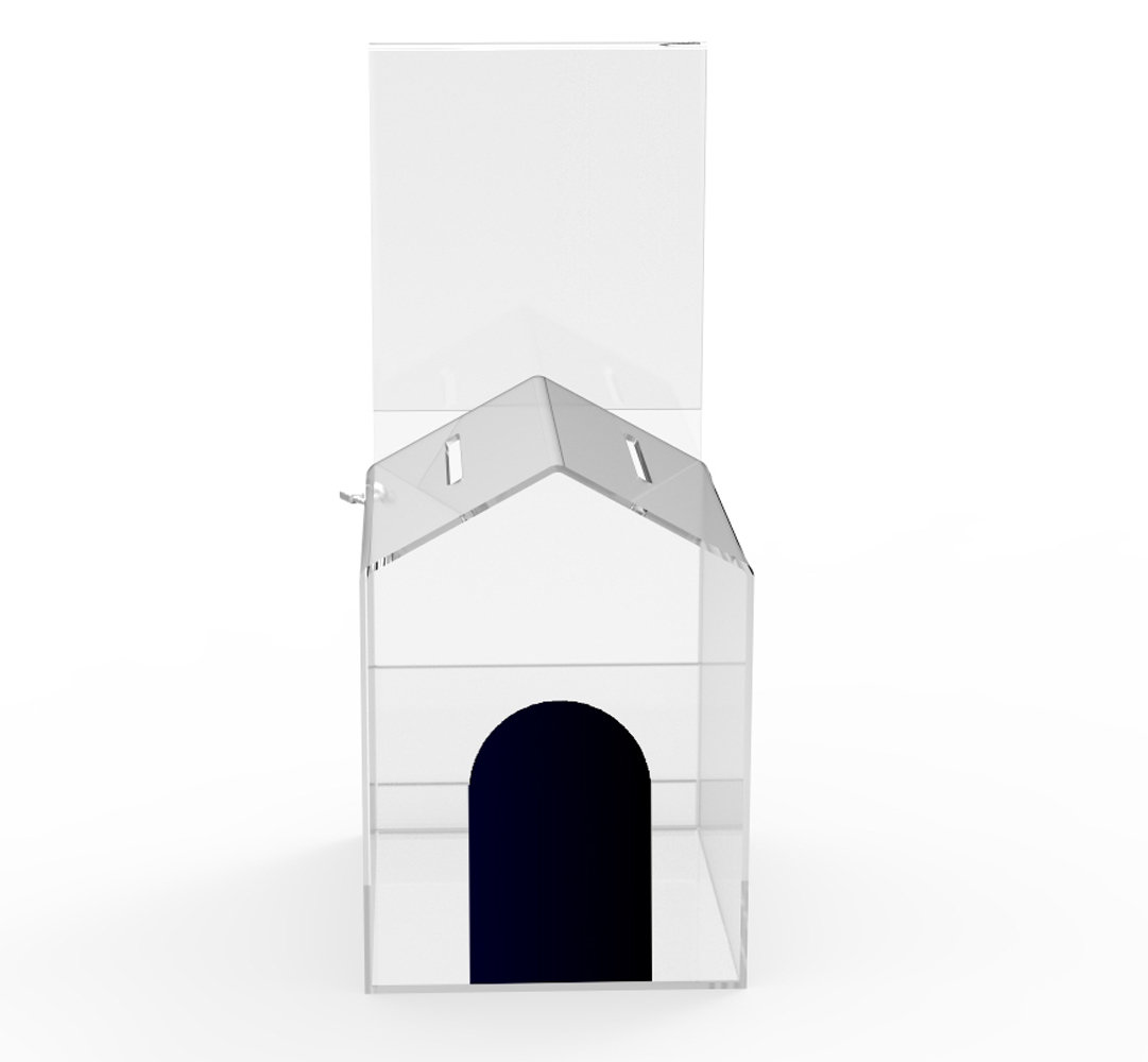 FixtureDisplays "SMALL-HOUSE" Shaped Donation Box - Wayfair Canada