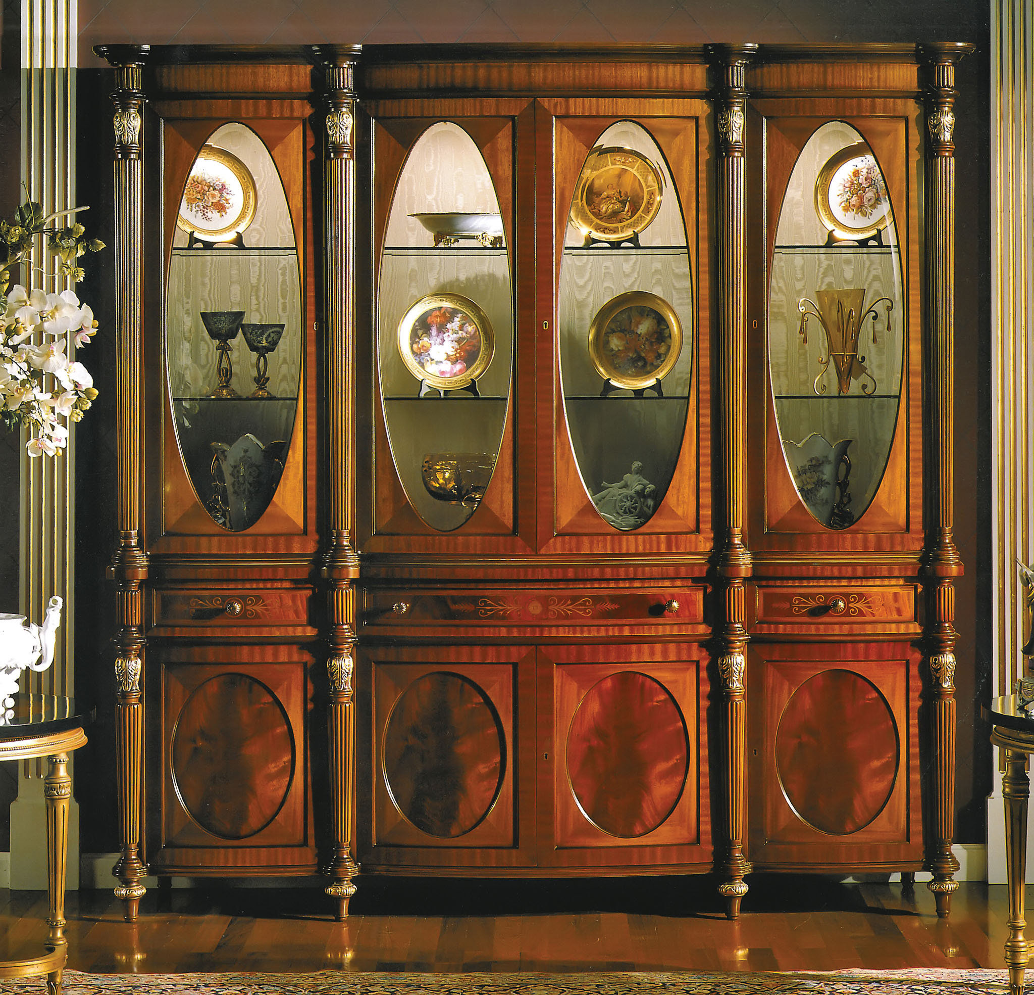 David Michael Breakfront China Cabinet | Wayfair