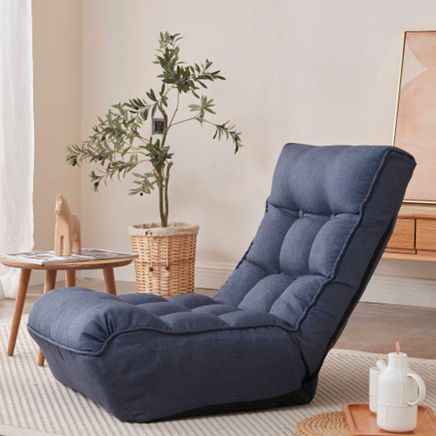 Trule Single sofa reclining chair Japanese chair lazy sofa tatami ...