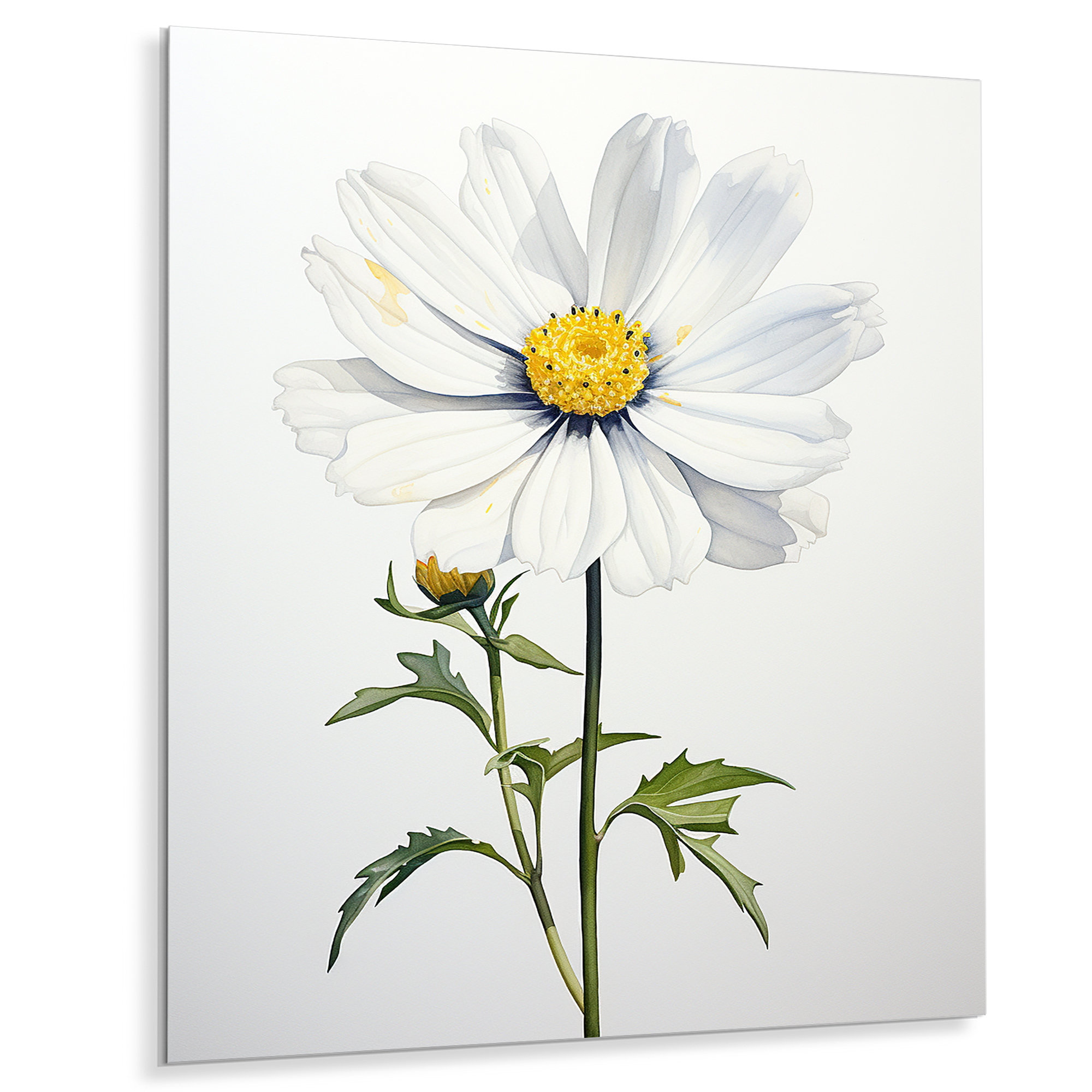 Red Barrel Studio® White Daisies Sublime Simplicity II - Floral Metal ...