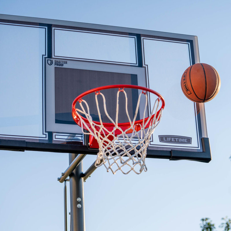 Lifetime Height Adjustable In-Ground Basketball Hoop (54" Polycarbonate ...