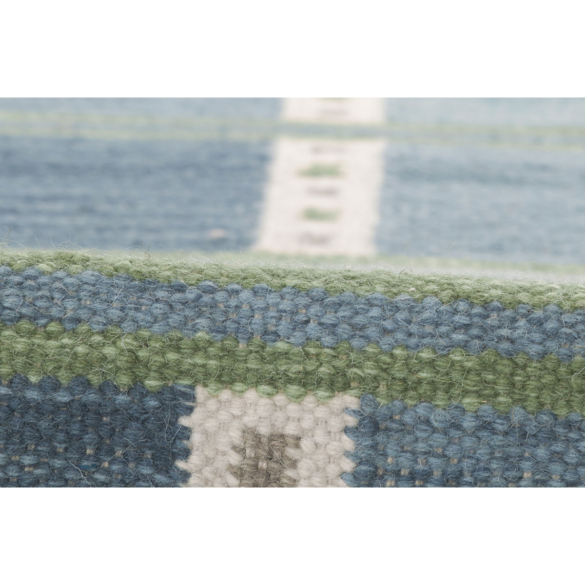 Joss & Main Freya Scandi Hand Woven Wool Blend Blue Area Rug & Reviews ...