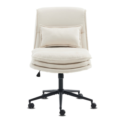 Ebern Designs Upholstered Armless Task Office Chair & Reviews | Wayfair